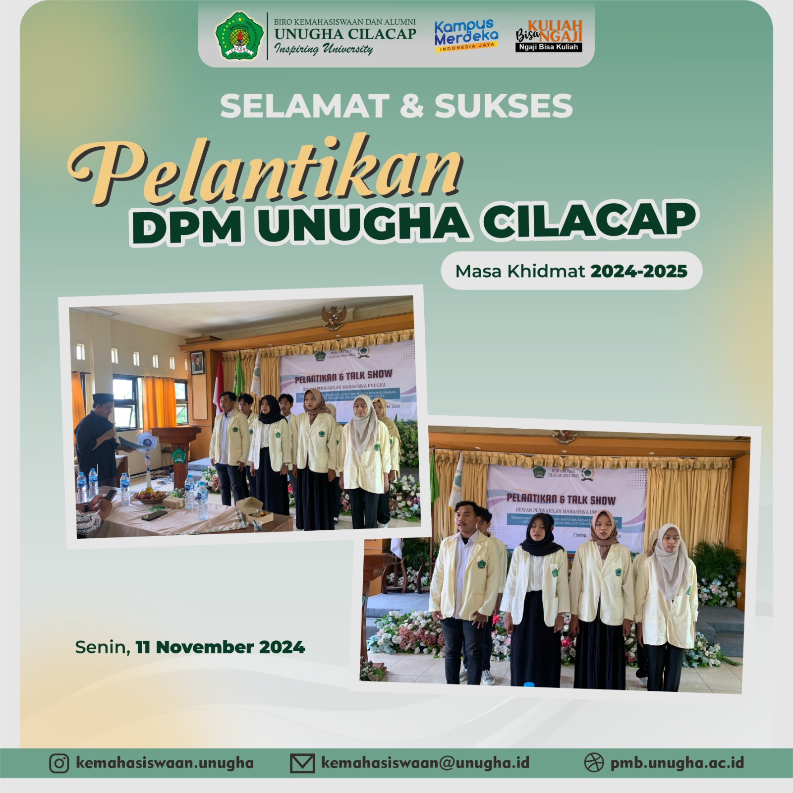 Pelantikan dan Talk Show Dewan Perwakilan Mahasiswa (DPM) UNUGHA ...